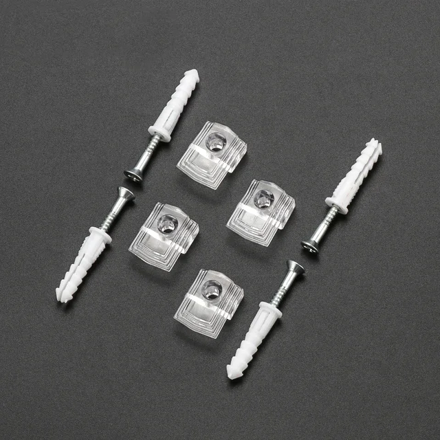 Alibaba.com: Clear Plastic Mirror Fixing Clips, Glass Window Retainer ...