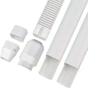 Flexible Installation Plastic 80mm Wall Air Conditioner Duct Mini Split ...