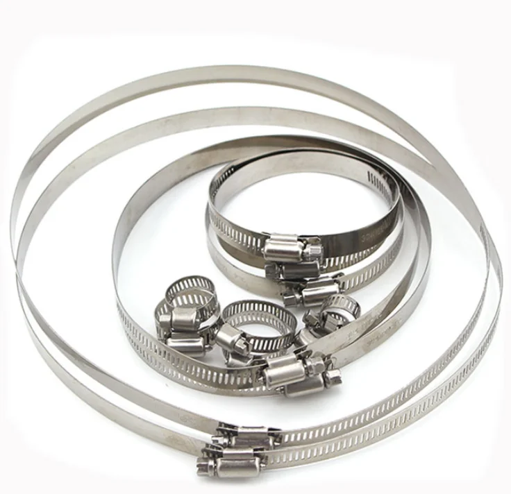 DIN 3017 SUS304 SUS 316 Stainless Steel Hose Clamp American Adjustable ...