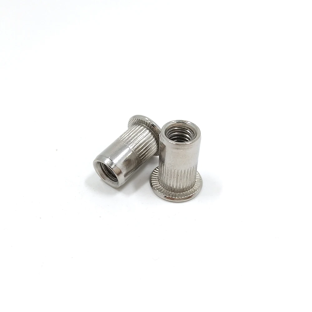 M3 M4 M5 M6 M8 Flat Head Knurled Round Body Blind Rivet Nut - Buy M3 M4 ...