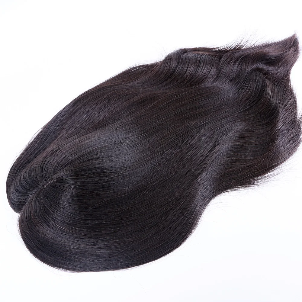 Injected Skin Top Lace Front Topper Premium Human Hair Light Tara ...