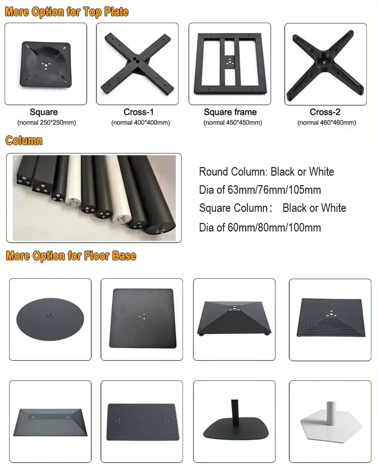High Quality Carbon Steel Table Bases for Dining & More