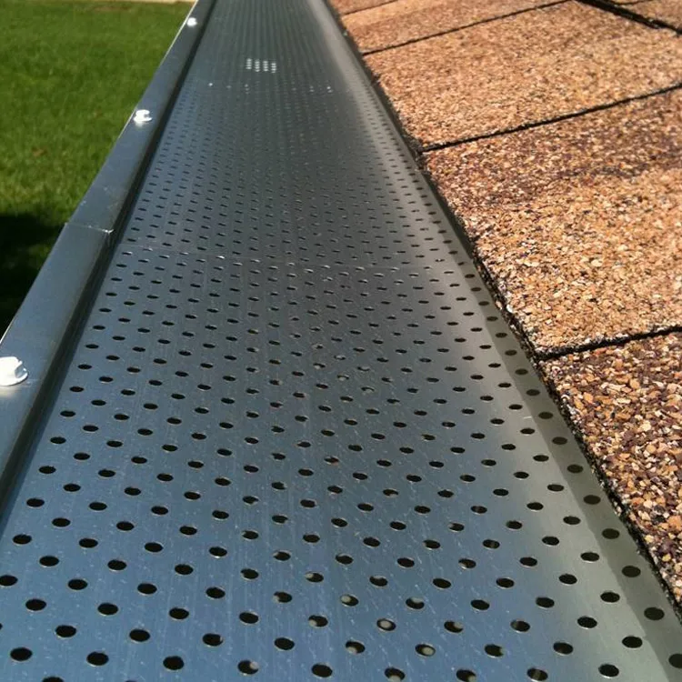 Powder Coated Perforated Metal Mesh Gutter Screen Gutter Leaf Guards ...