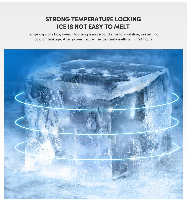 665kg Ice Daily Production Air-cooled Stainless Steel Commercial Ice ...