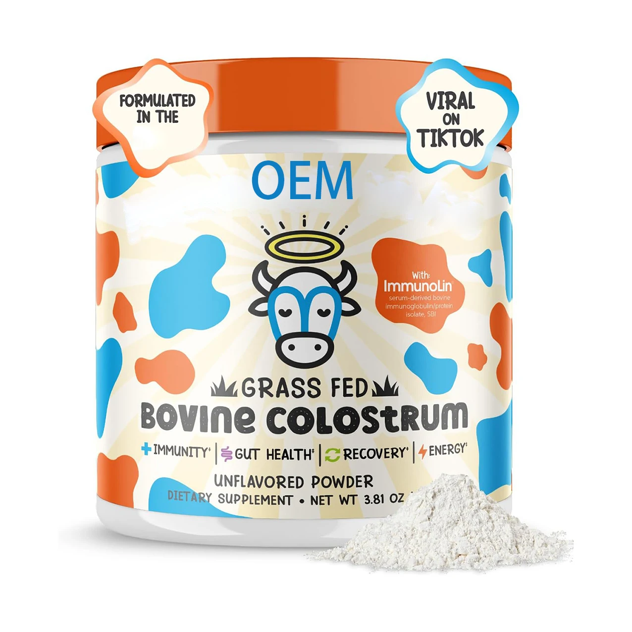 Oem Pure Bovine Colostrum Supplement Colostrum Powder For Gut Health ...