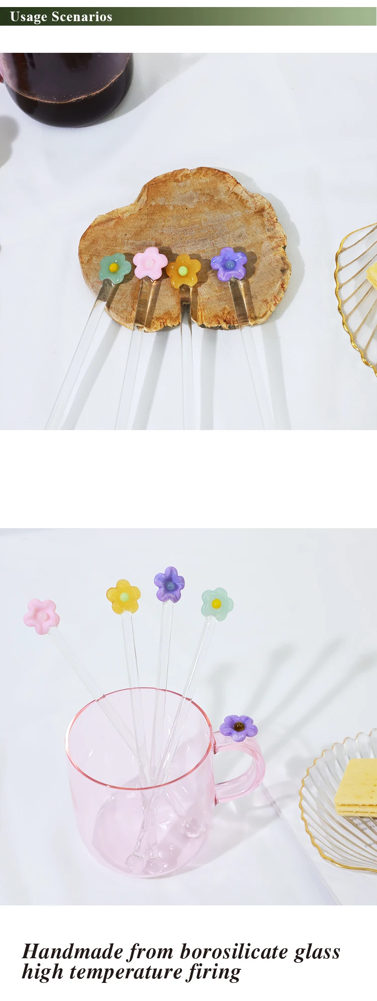 Borosilicate Glass Stirring Rod Stir Cocktails Coffee Stick Home ...