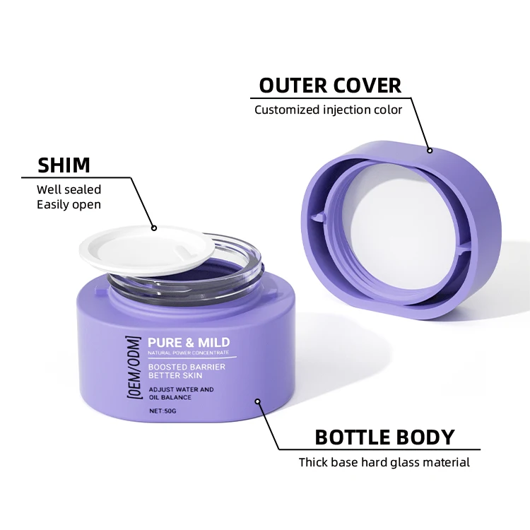 Custom Logo Capsule Shape Serum Packaging - 50g, 30ml, 100ml