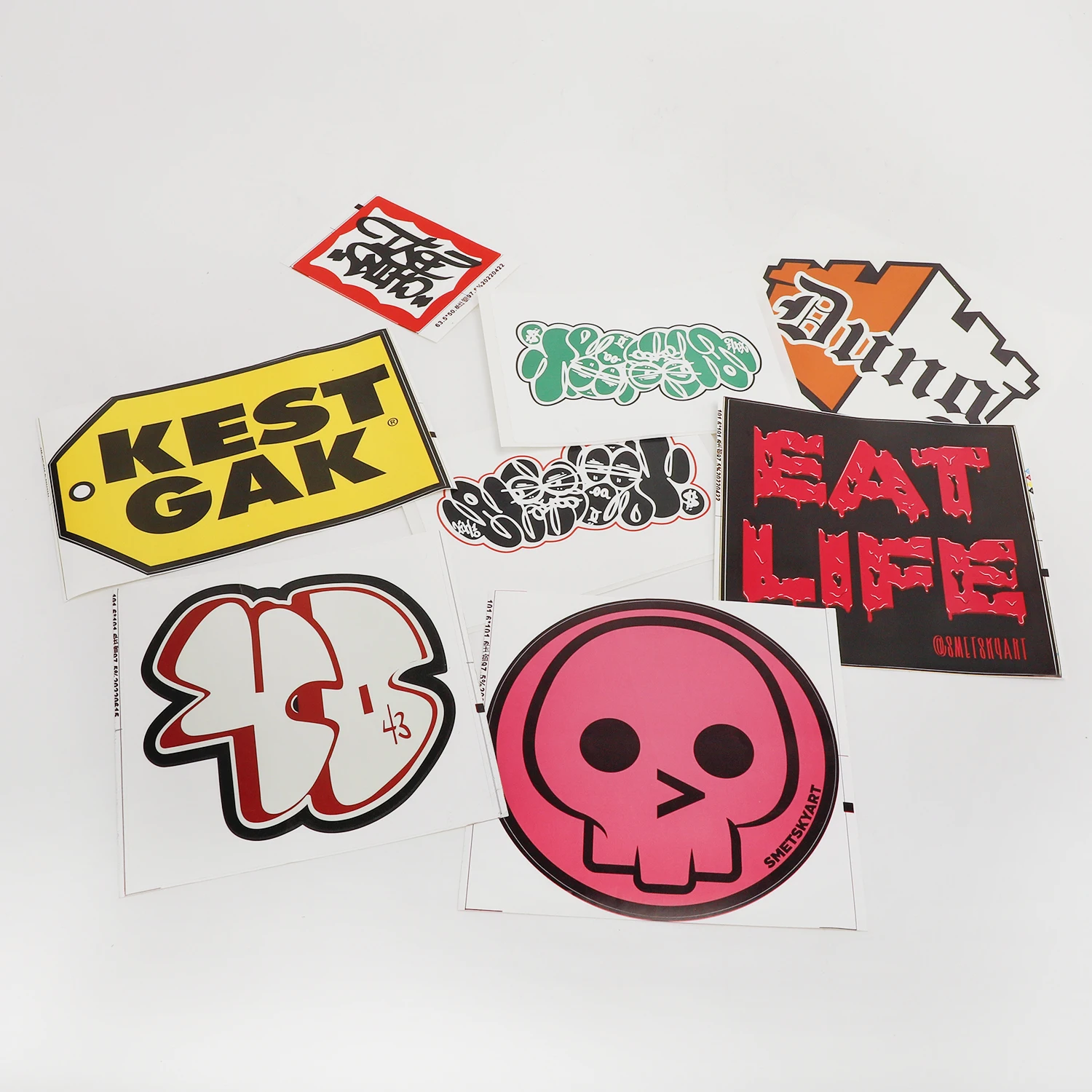 Dinghao Label Factory Manufacturer Custom Die Cut Egg Shell Graffiti ...