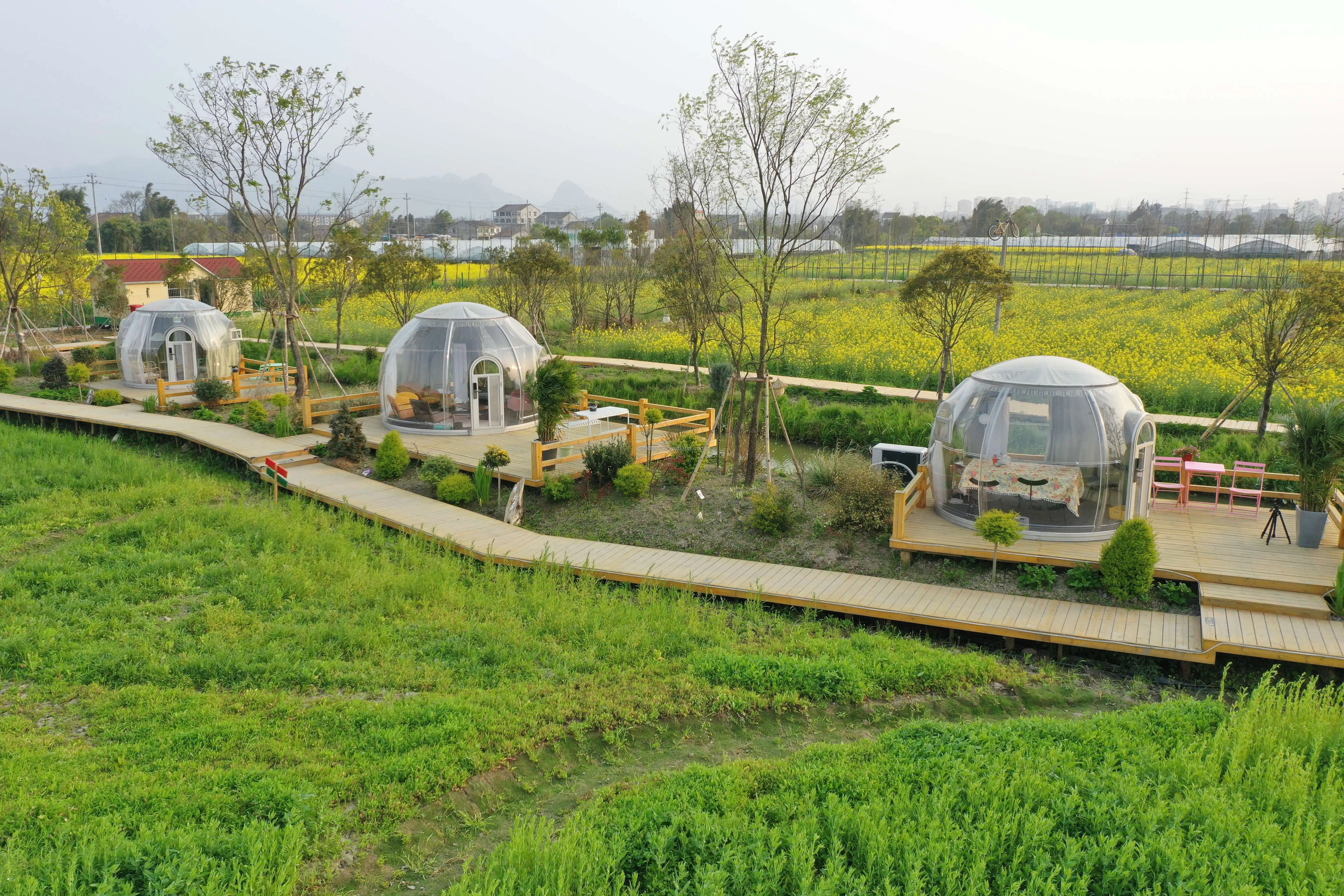 Starshine Polycarbonate Dome House - Modern Glamping Igloo