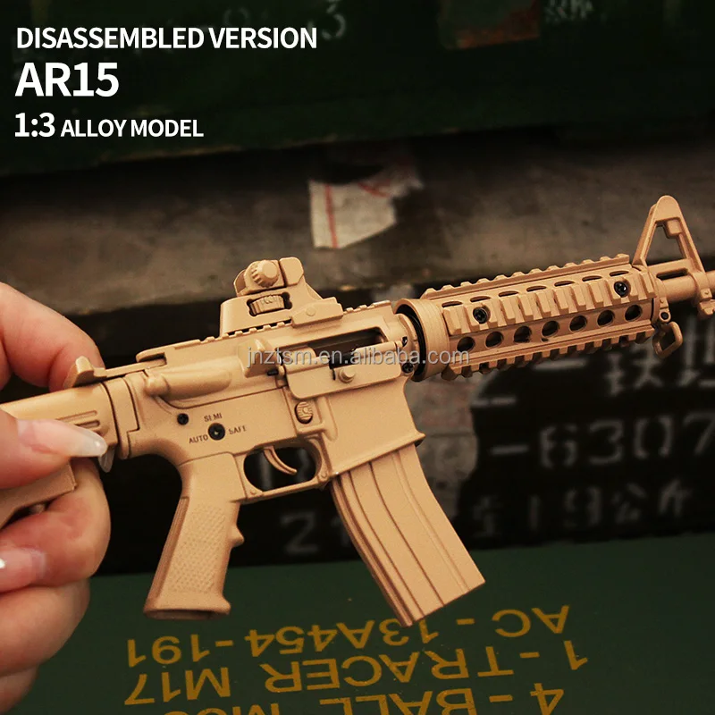 Metal Toy Gun Model AR15 18 AK Adults Realistic Shell Ejecting