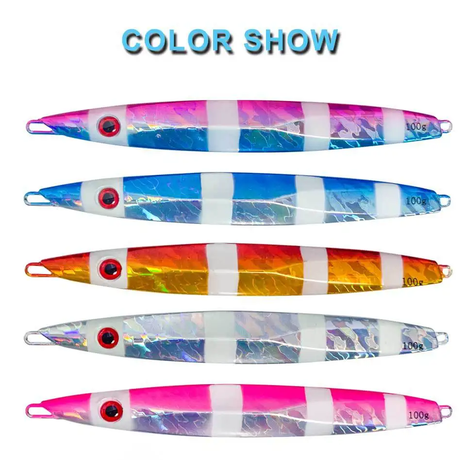 300g Oem 3d Eyes Sinking Jigging Lure Saterwater Jigs Deep Diving Vertical Metal Lure Jigbait ...