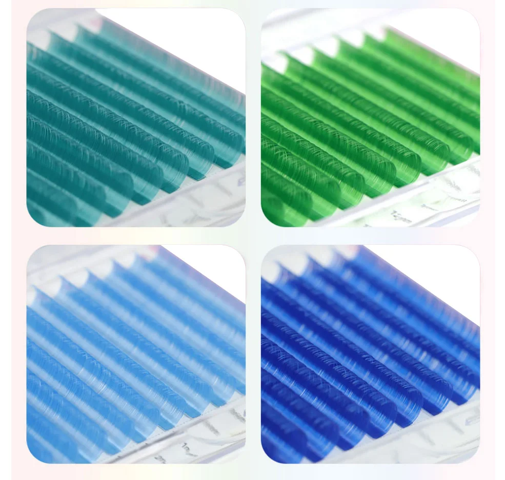 Private Label Volume Colorful Lash Extensions Supplies New Arrival ...