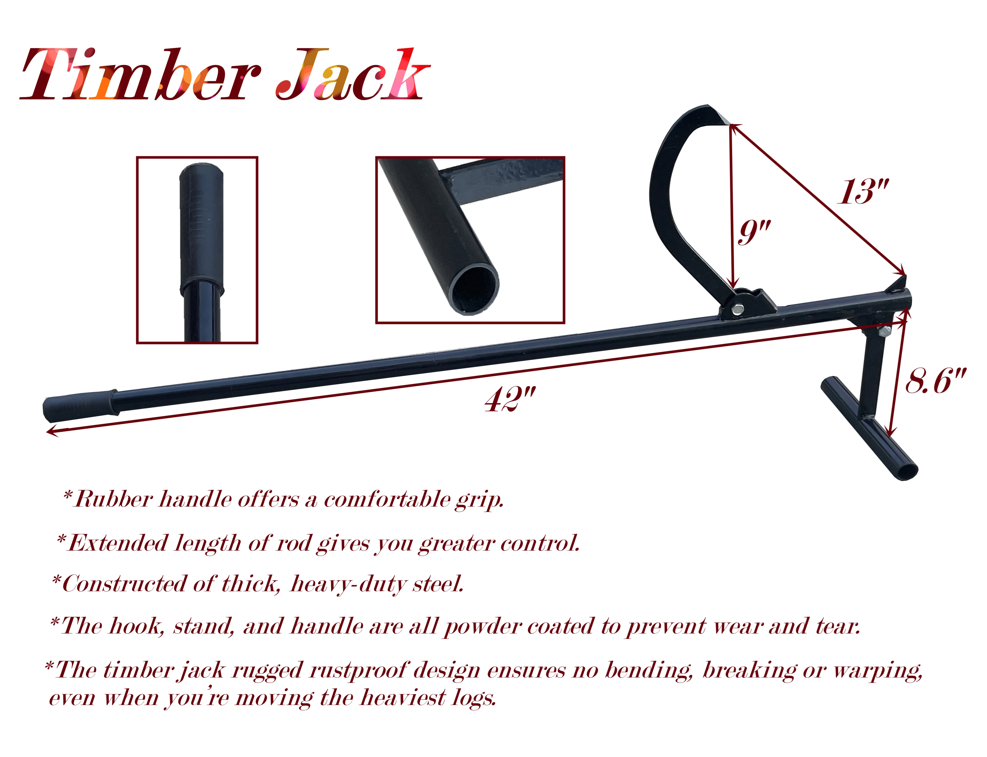 Garden Cant Hook Peavey Log Roller Tool Log Mover And Handling Timber ...