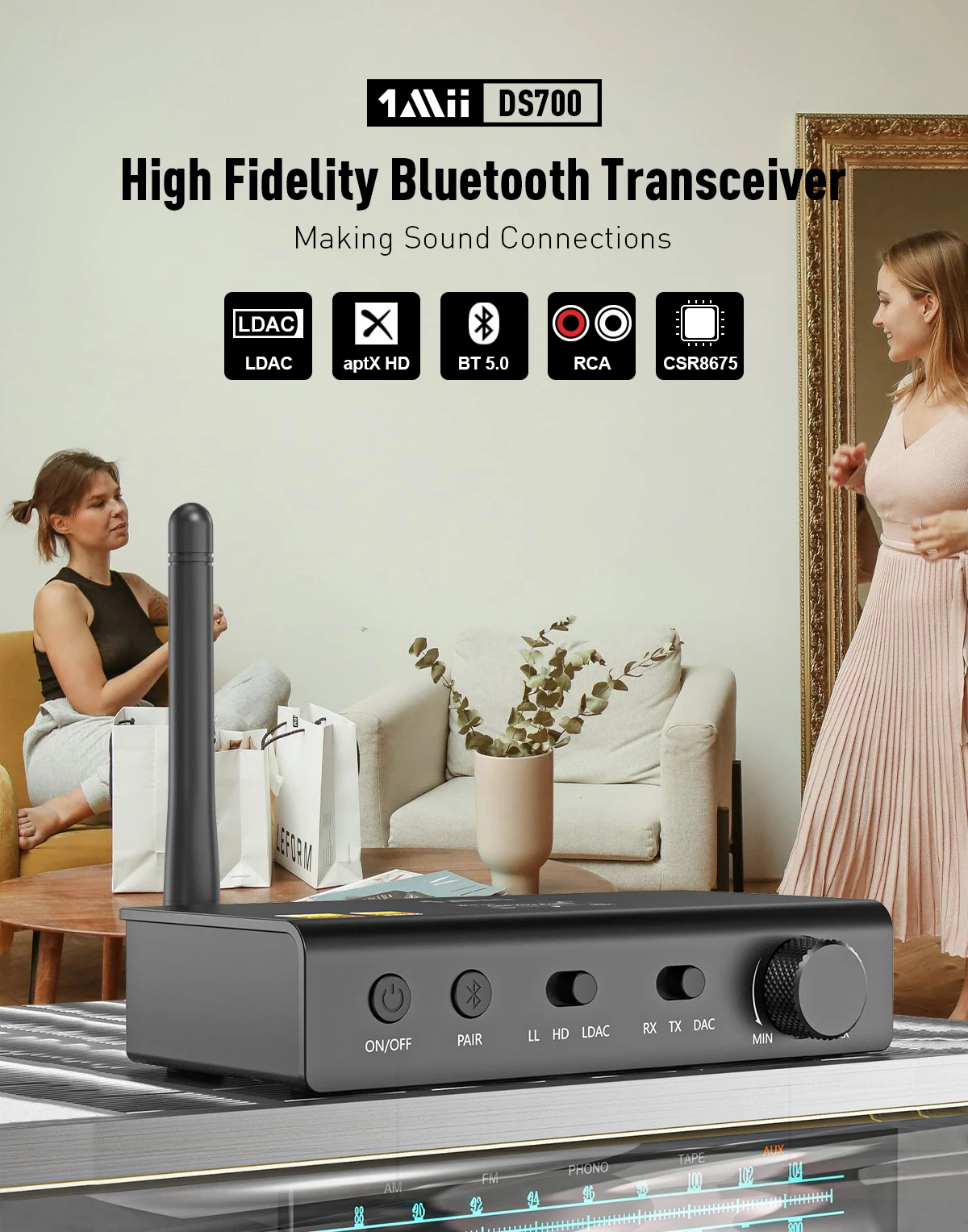 1mii 2024 Bluetooth Digital Decoder 3 In 1 Bluetooth 5.0 Transceiver ...