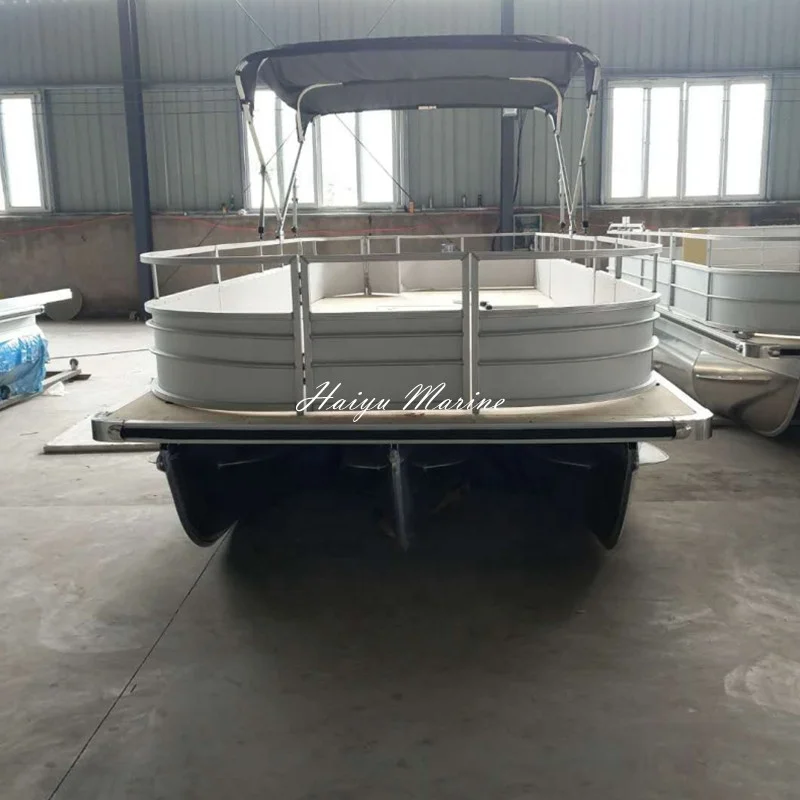 10m Large Simple Pontoon Passenger Boat Pontoon Cruiser| Alibaba.com