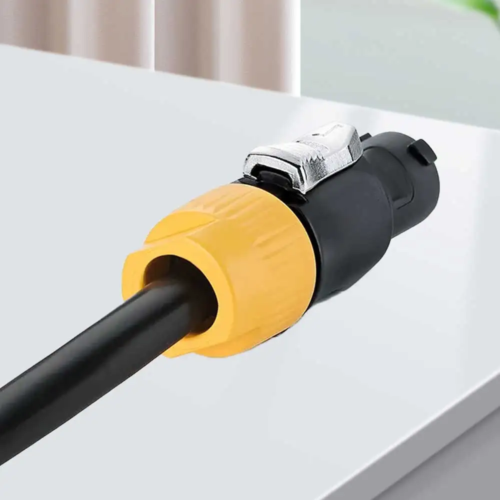 Oswell Bulkhead Electrical Connector Male Female Plug 3 Pin Speaker ...