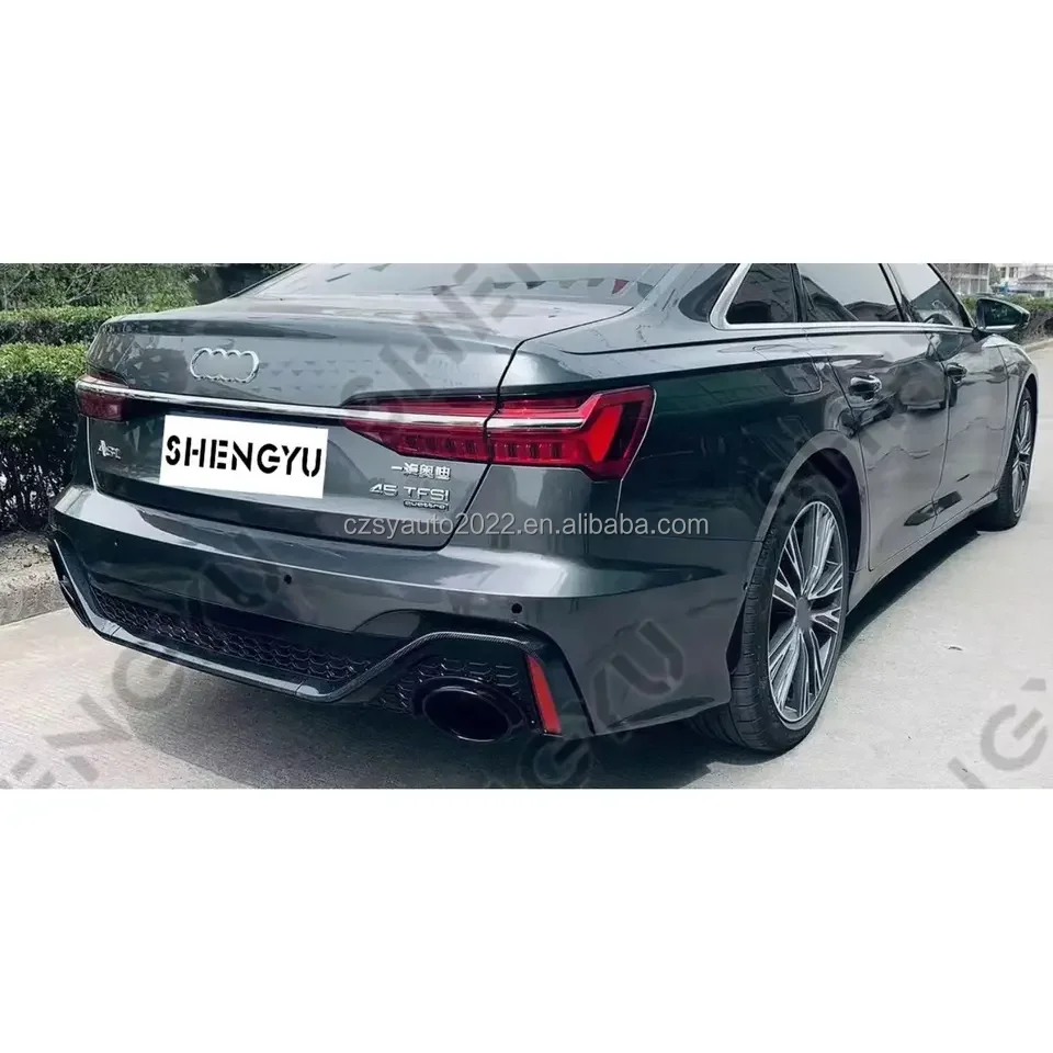 Body Kit Include Rear Bumper And Hood,Fender Assembly With Grille For Audi A6 C8 2019-2021 ...