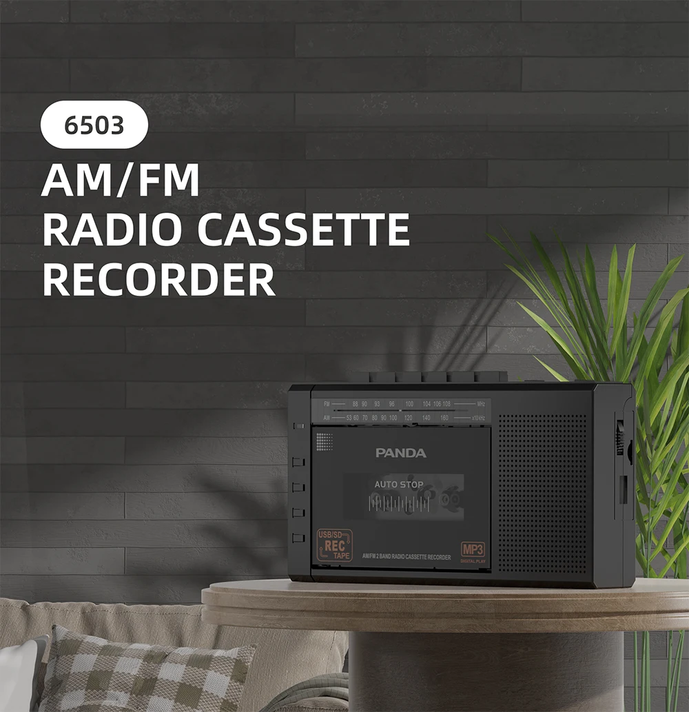 Portable Vintage Radio Cassette Recorder Usb/tf Music Player 2 Band ...