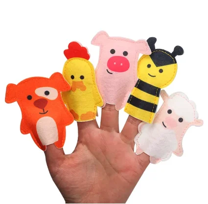 Custom Made Animal Puppets Felt Finger Hand Puppets For Sale - Buy ...