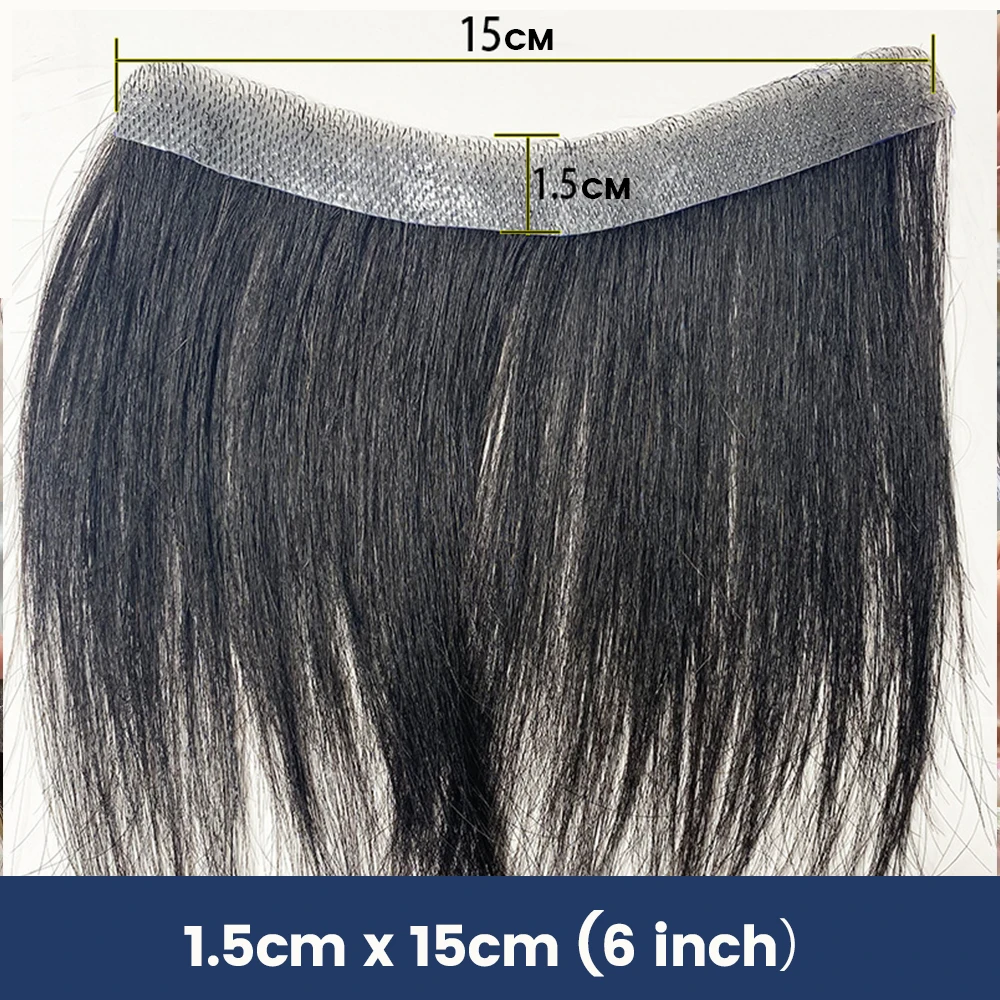 Men's Hairline Toupee - 100% Human Hair Frontal Hairpieces