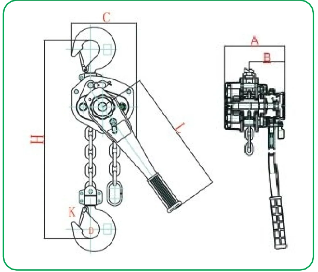 Manual Chain Block - 0.75 Ton to 9 Ton Vl Lever Hoist