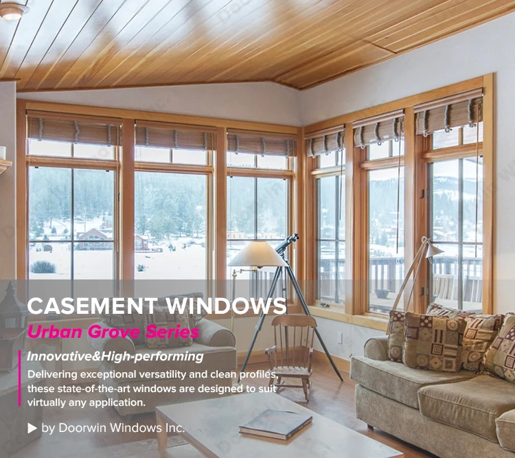 Architectural High Performance Outswing Casement Window Wood Crank Out ...