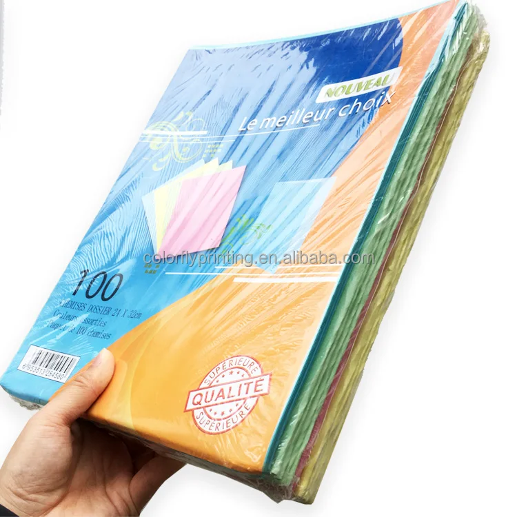 4 Color 5 Colors Africa Paper File Folder Large Small Chemises Dossier ...