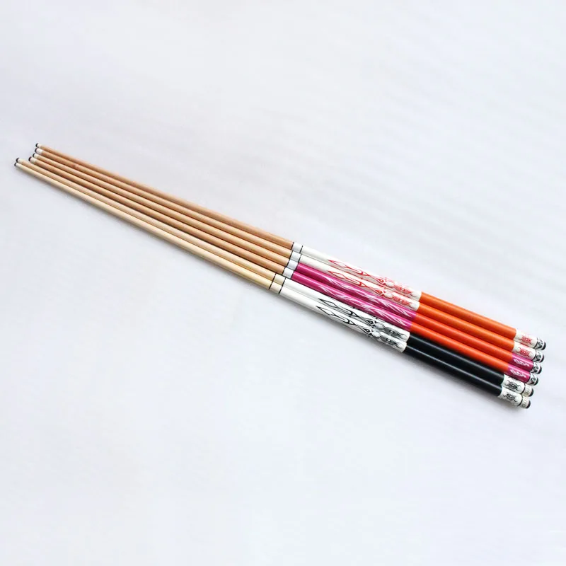 White Wood Billiard Pool Cue Wood Sticks 57 Inch Customized Linen Wrap ...