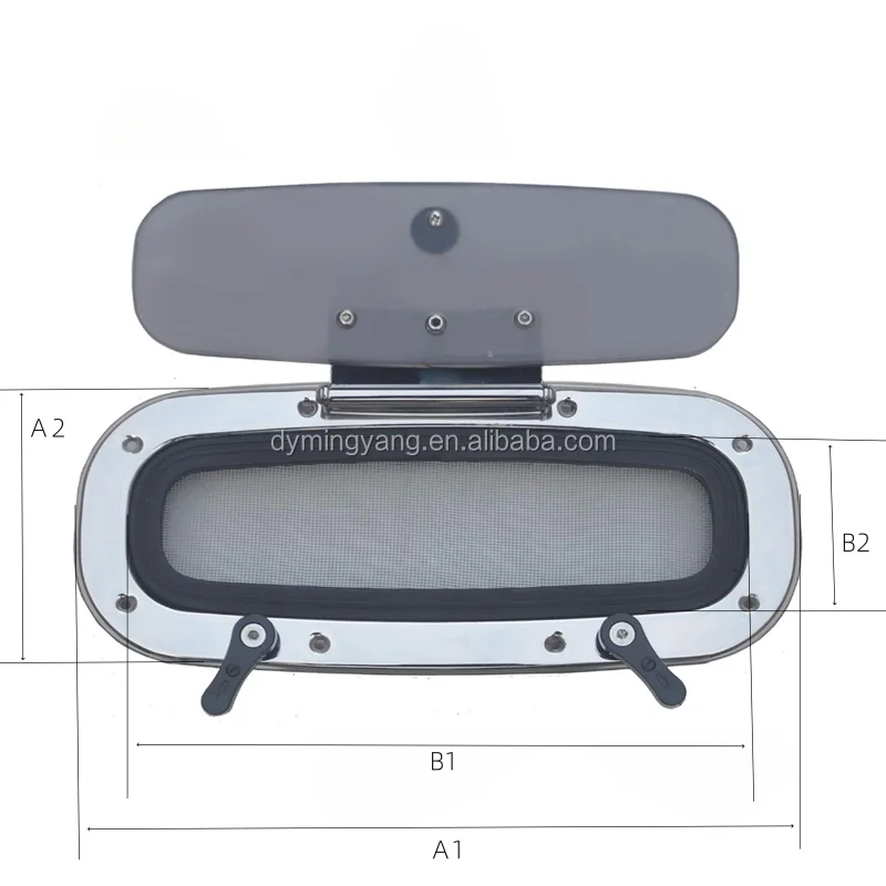New 316 Stainless Steel portholes Rectangular Hatch/Window Marine ...