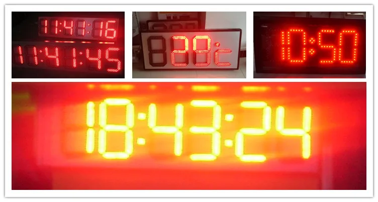Customized 7 Segment Stadium Clock Led Display - Buy Led Clock Display large 7 Segment Led ...