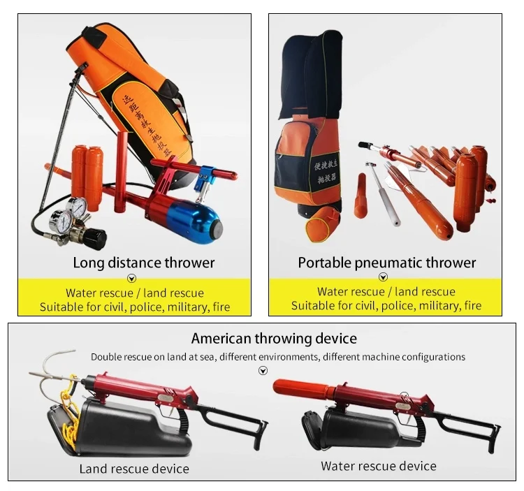 ODETOOLS Rescue Lifesaving Equipment - Emergency Pneumatic Line Thrower
