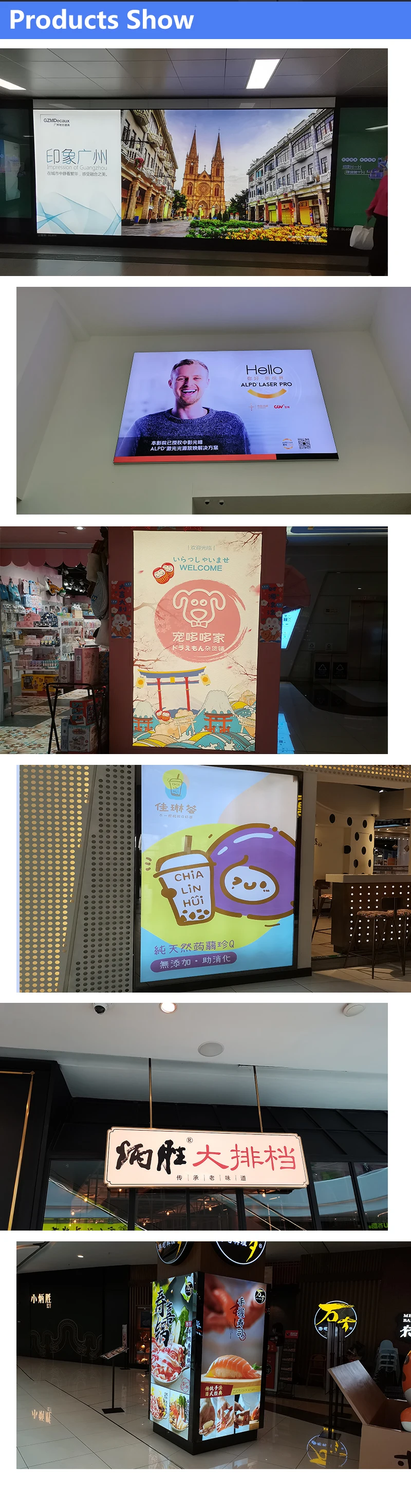 Customized Promotional Advertising Portable Uv Print Fabric Sign Light ...