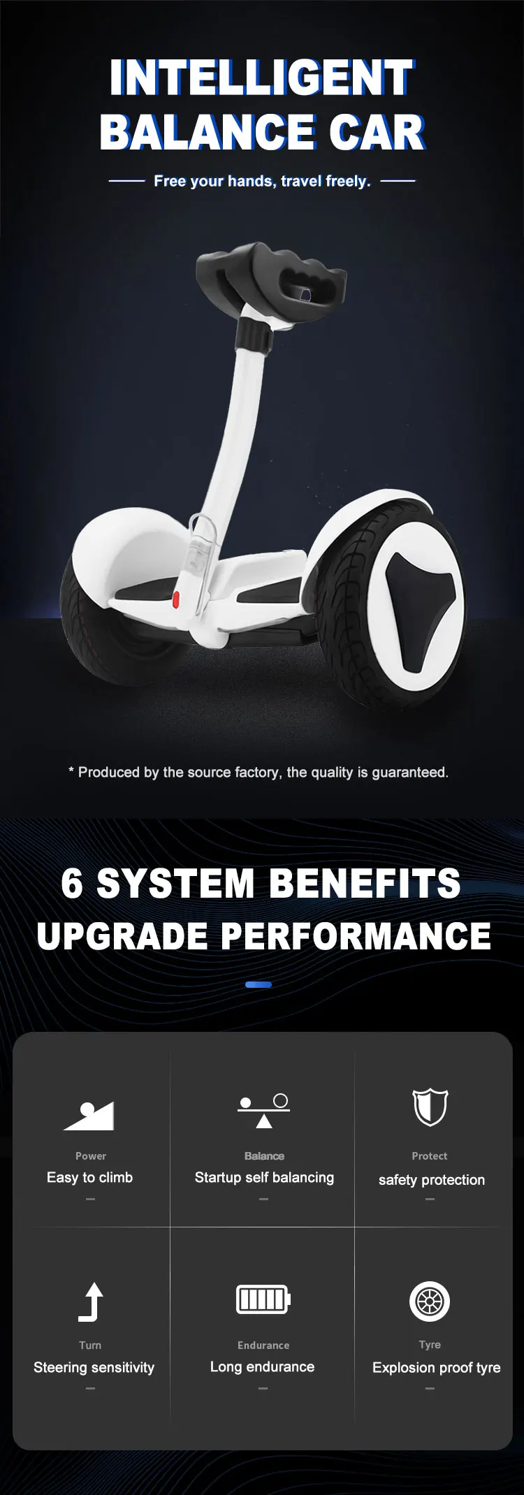 10 Inch Off-Road 700w Motor Intelligent Balance Car, Self Balancing ...