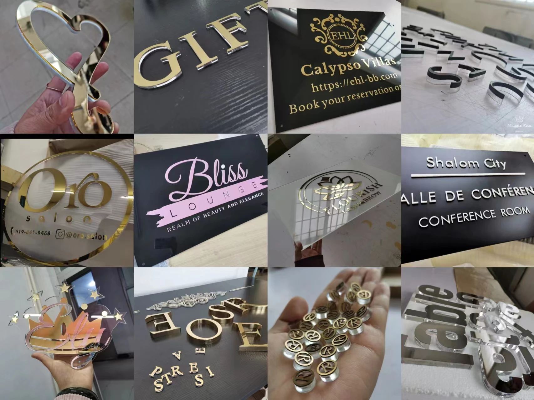 Custom Laser Cut Acrylic Signs - Durable & Versatile