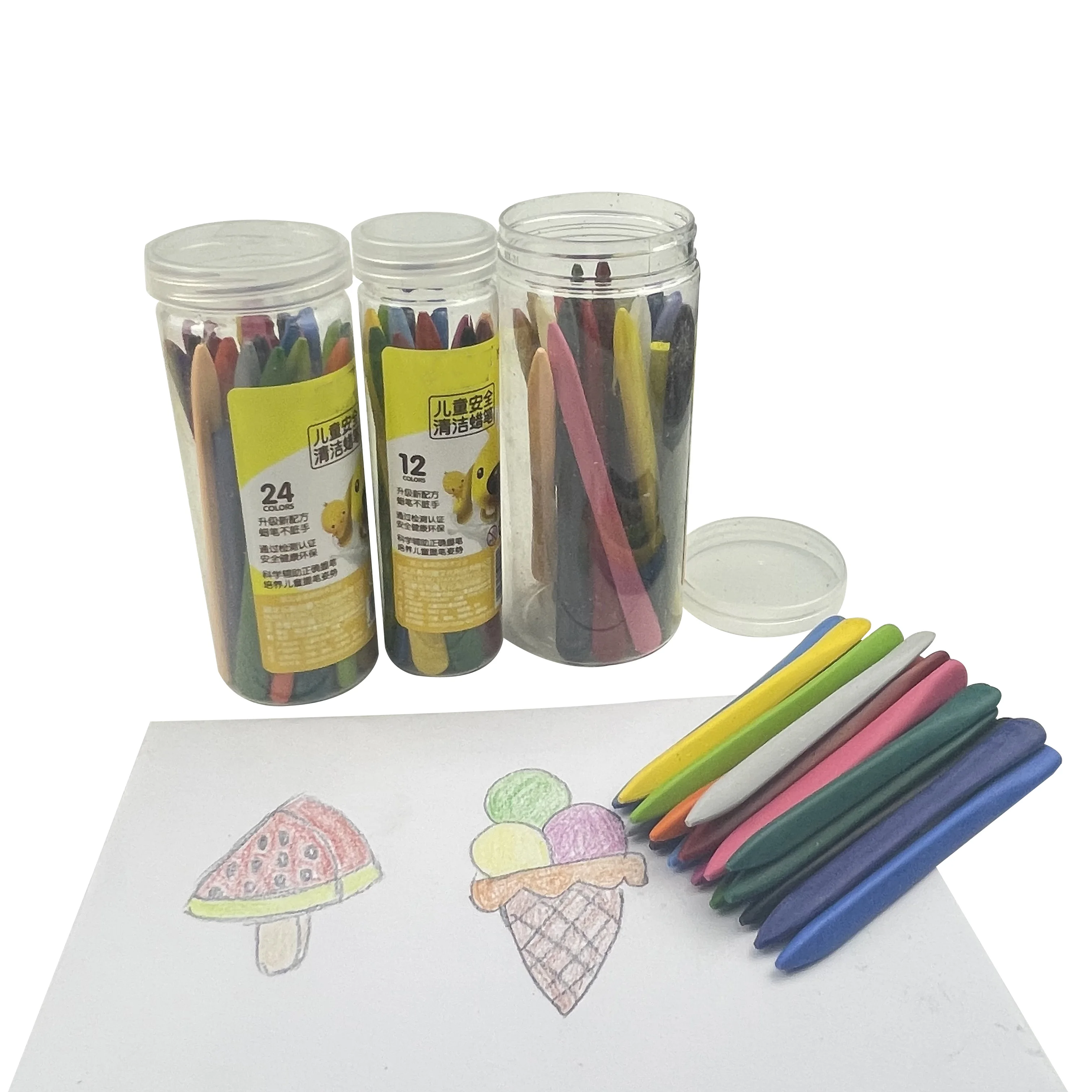Portable Silky Smooth Drawing Painting Custom Hexagonal Crayons Art Set ...