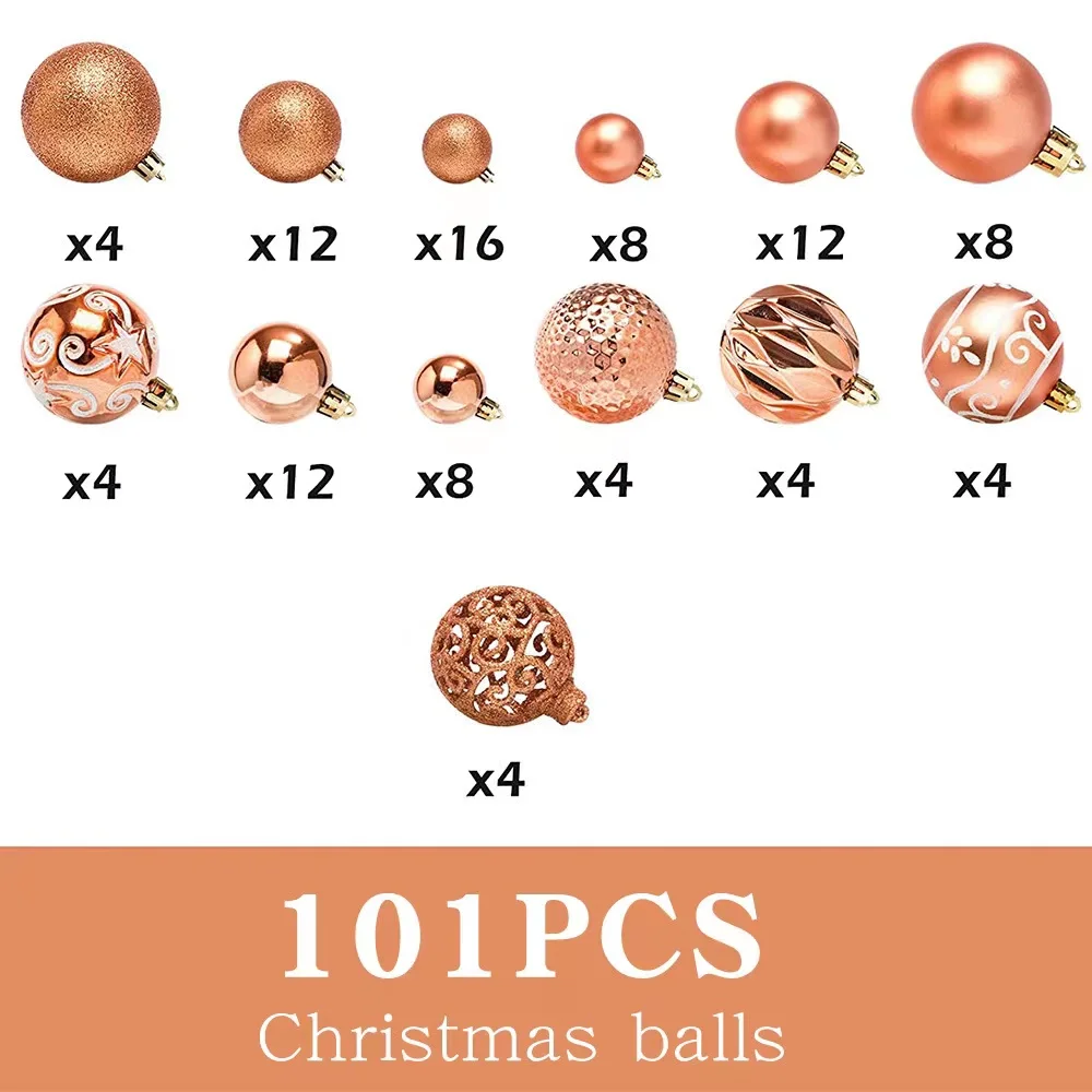 100 Pcs Christmas Ball Gift Box Gifts Christmas Tree Ornaments With 6cm ...