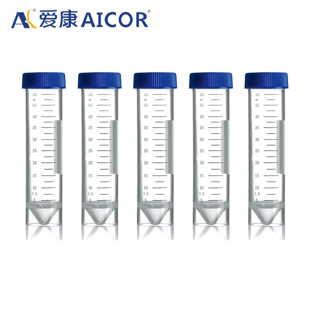 Laboratory Apparatus Autoclavable Sterile Flat Bottom 50ml Centrifuge ...
