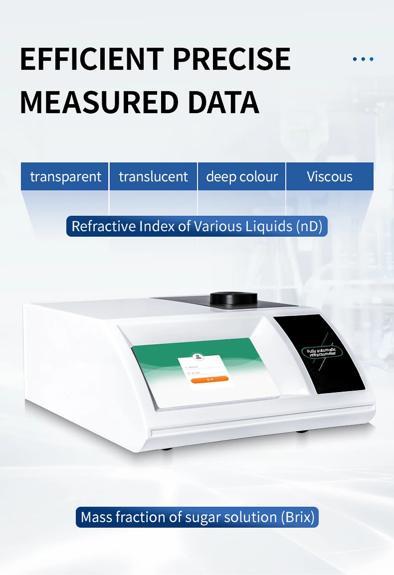 Fully Automatic Refractometer Sugar Oil Solution Measuring Instrument ...