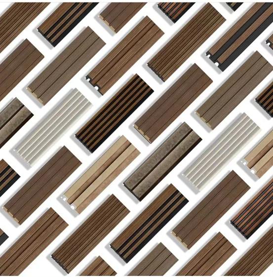 PS Wall Louver Panel Gold Line Yellow Brown Spot Color