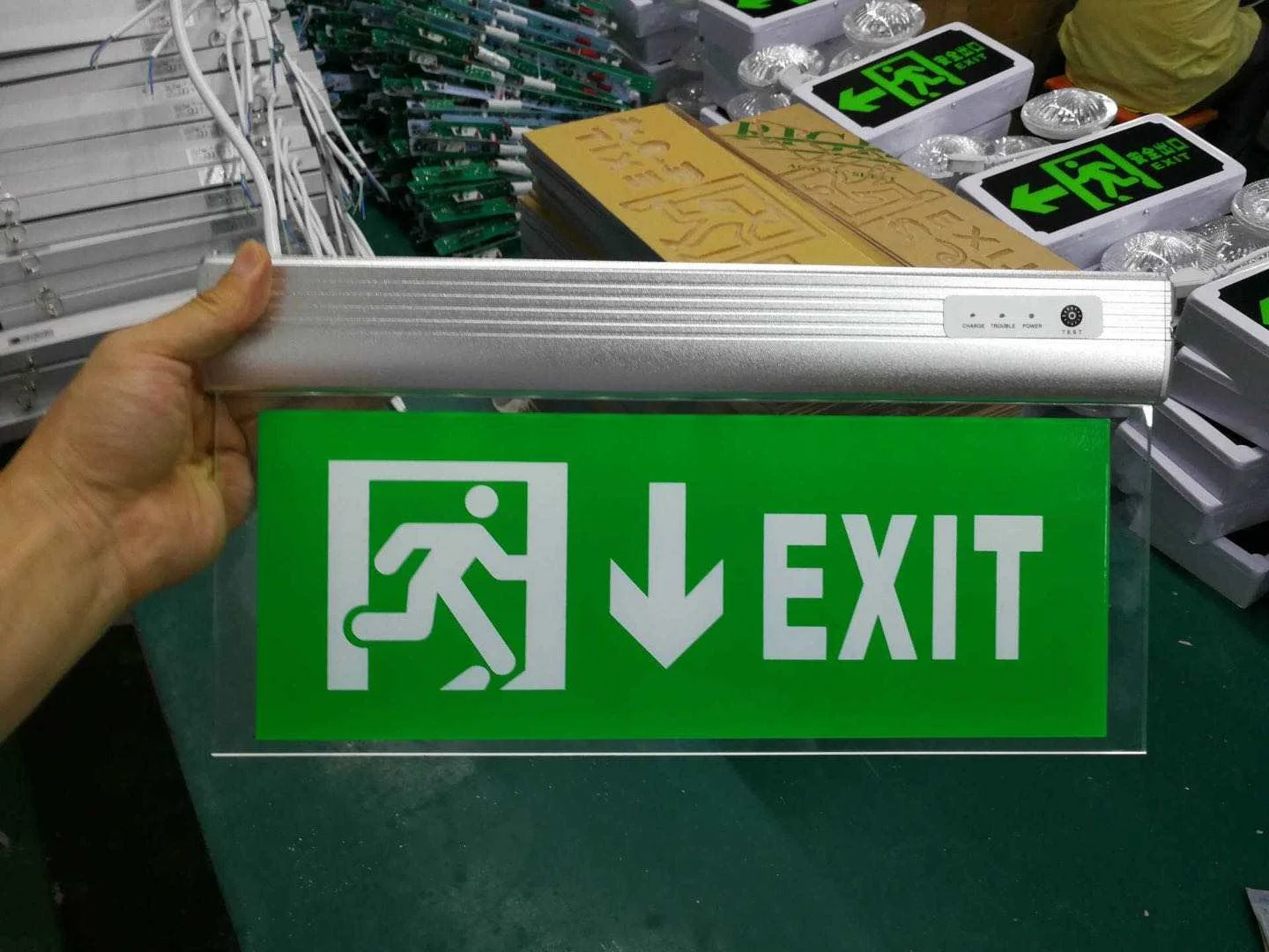 2024 Ceiling Mounted Led Emergency Light With Exit Sign Blade - Buy ...