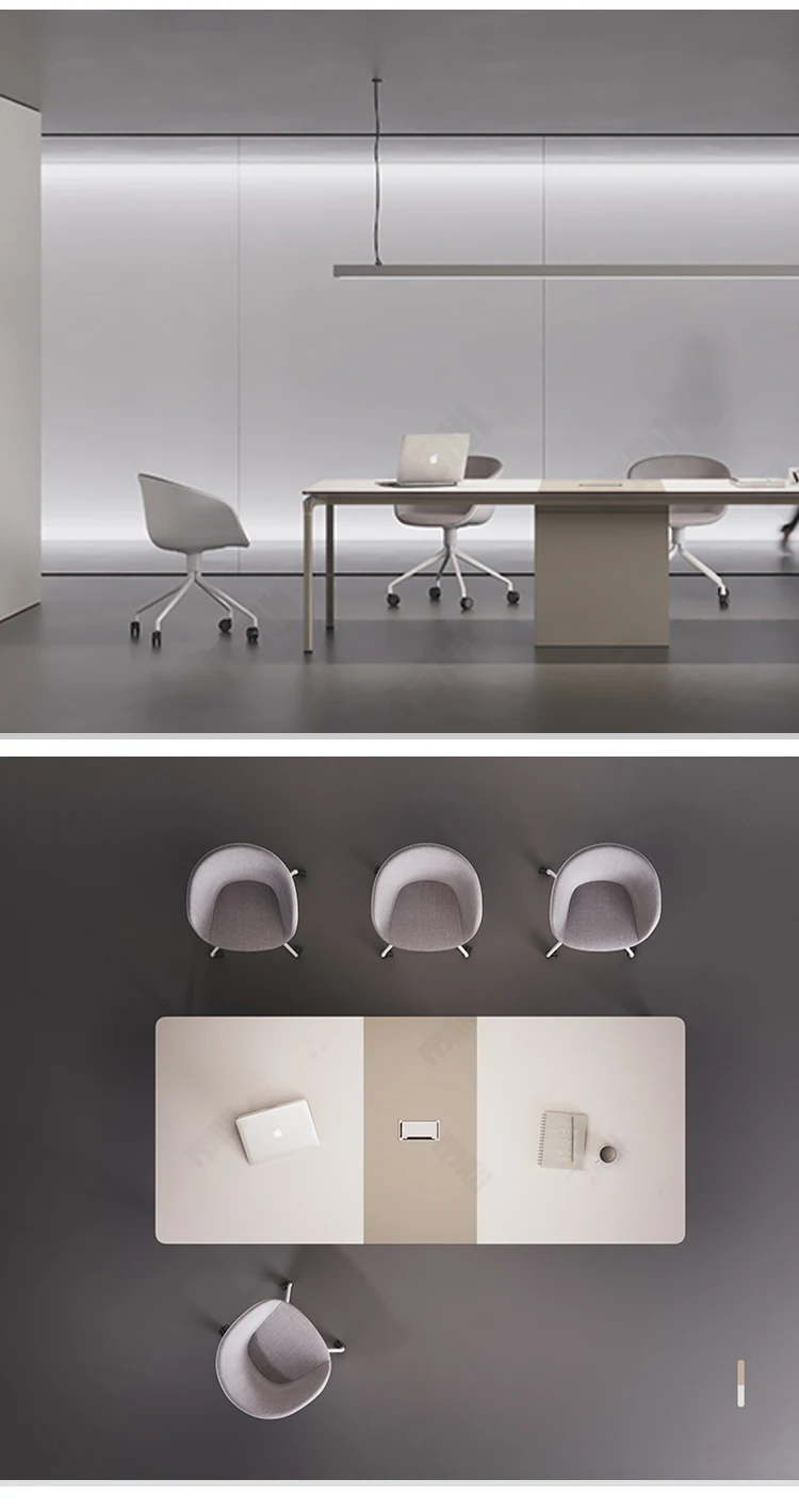Conference Table Simple Modern Conference Room Long Table Meeting Desk ...