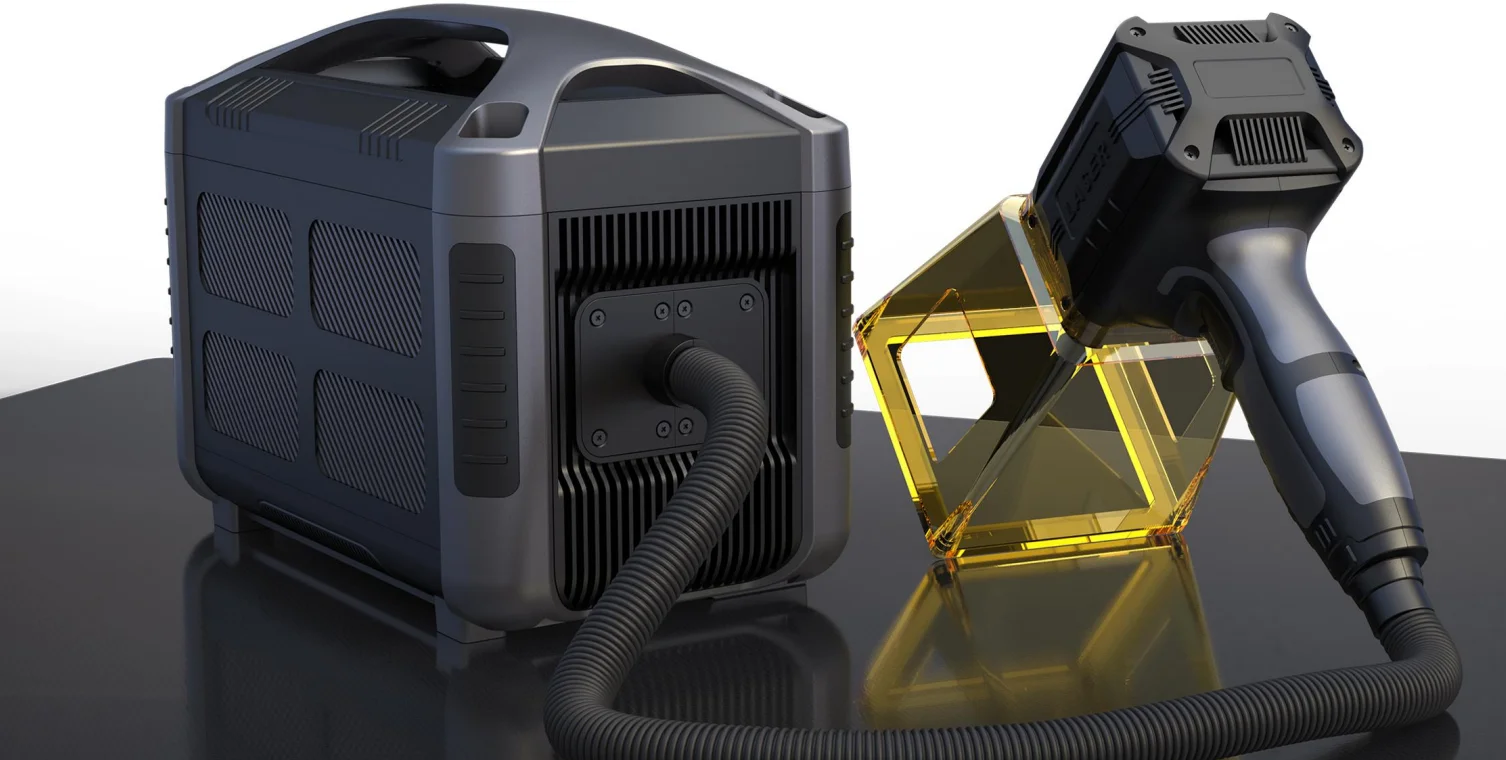 Pulsed Small Handheld Mini Portable Laser Marking Engraving Machine 30W ...