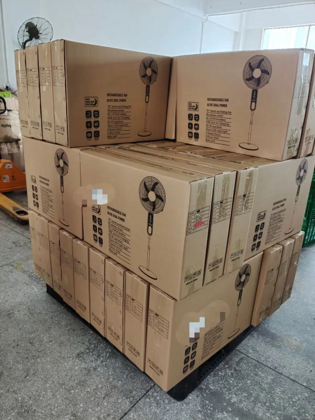 Rechargeable Electric Fan With Led Night Light Lithium Battery With ...