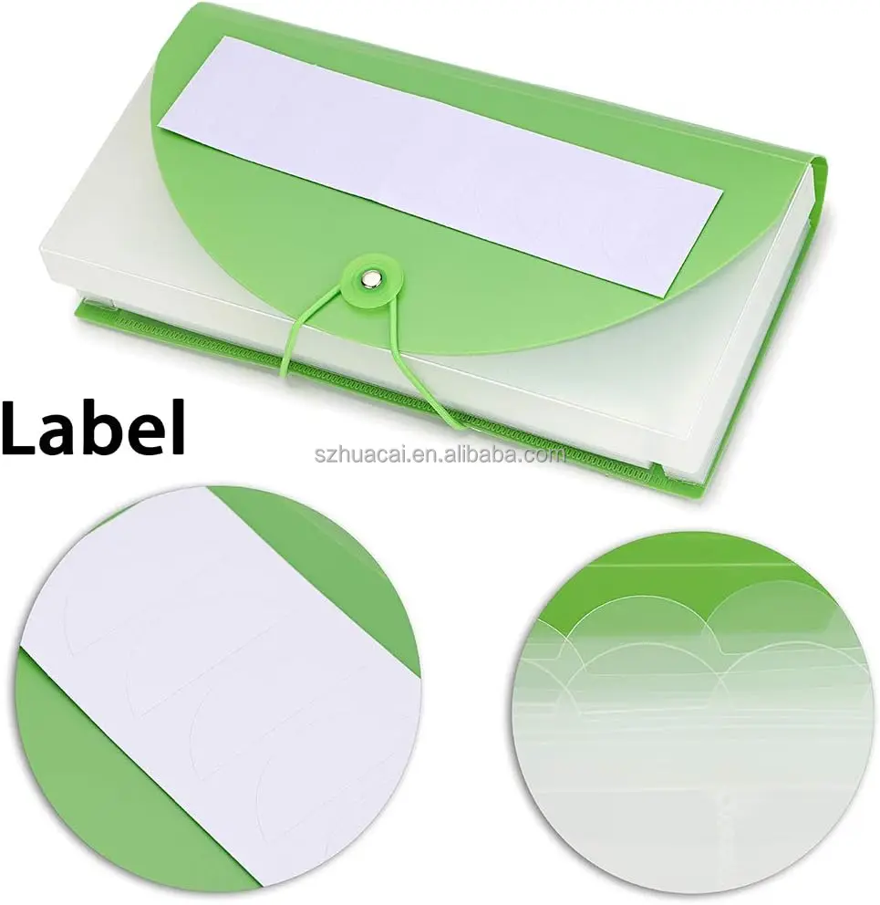 Expanding File Folder-Hand-held 13 Pockets Organizer Folder PP Wallet ...