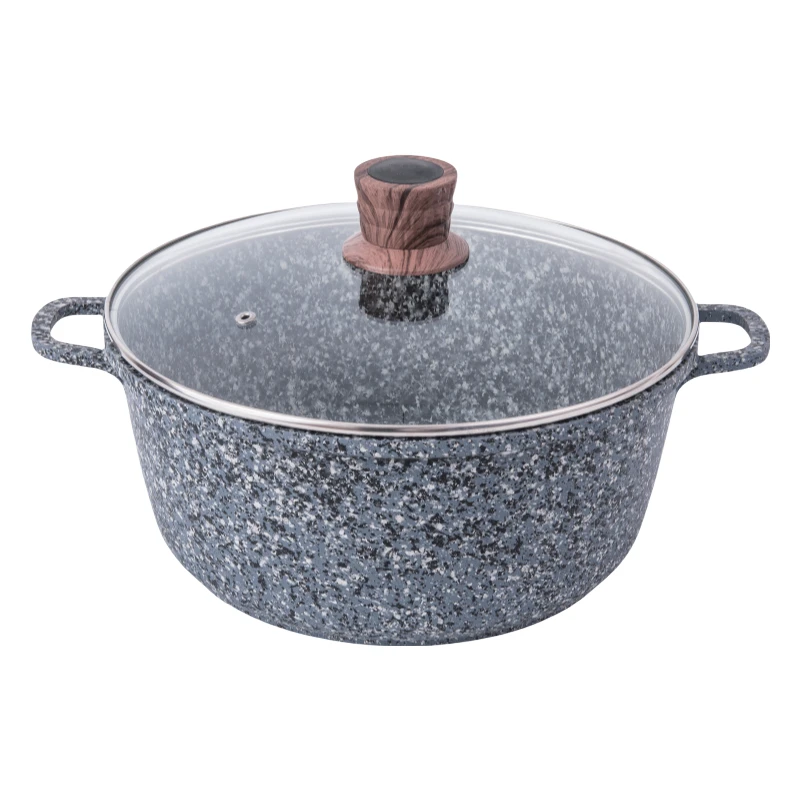 Non Stick Cookware Die Casting Aluminum Non Stick Casserole Granite ...