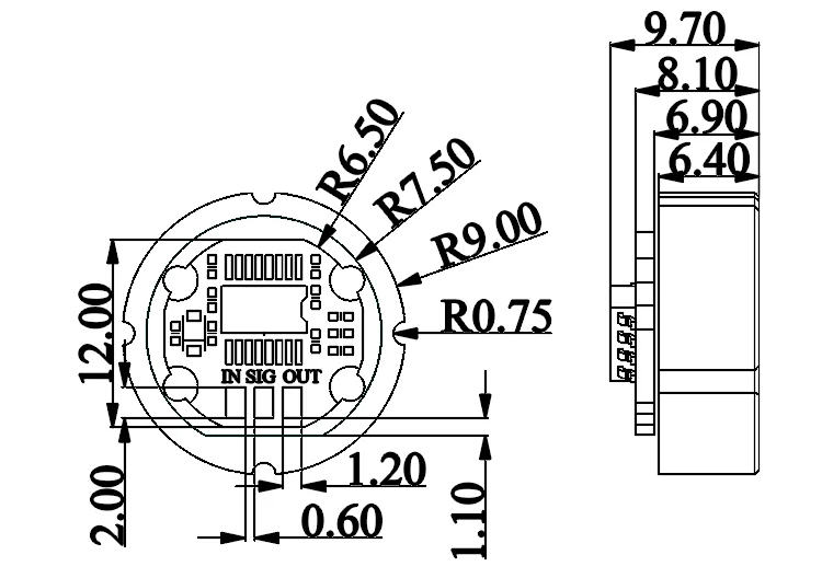 OULD I2C Ceramic Piezoresistive Pressure Sensor - Precision