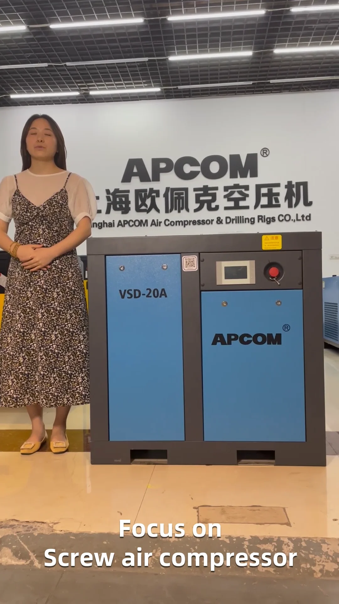 High Pressure Industrial Compressor 22kw 30 Hp Stationary Electric ...