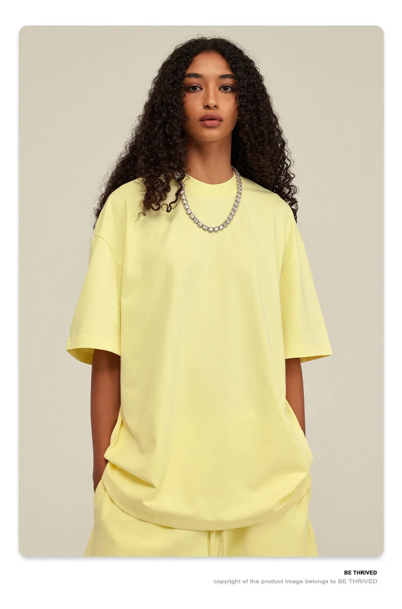 Custom Logo Summer 305gsm Casual Shorts Sets Short Sleeve T Shirt ...