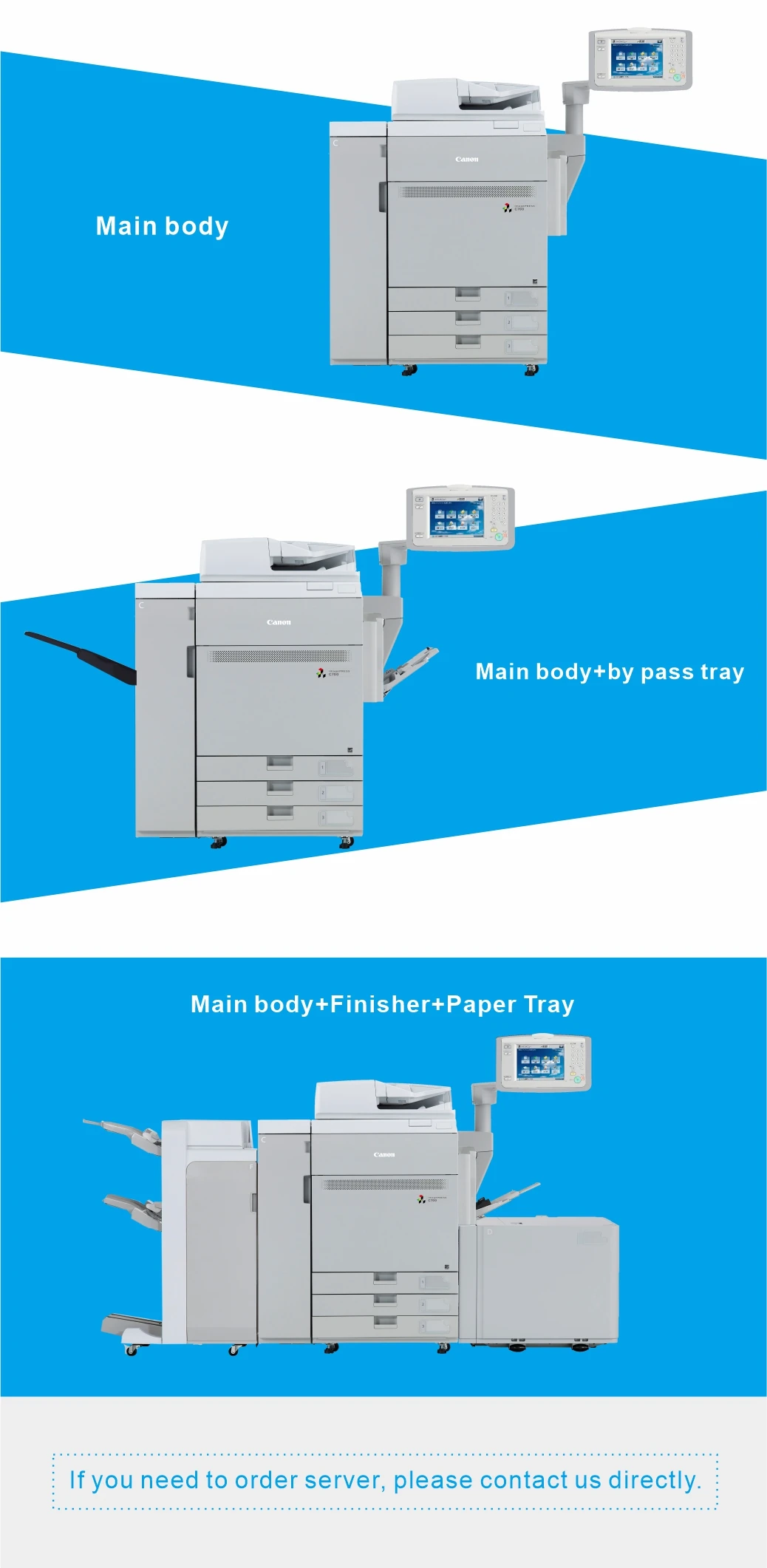 Top Sale High Speed Used Color Copier Image Press C700 C750 Digital ...