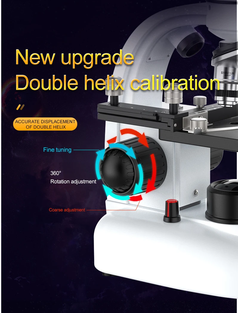 Top Selling 5000X Capillary LED Light Lab Microscope for Students